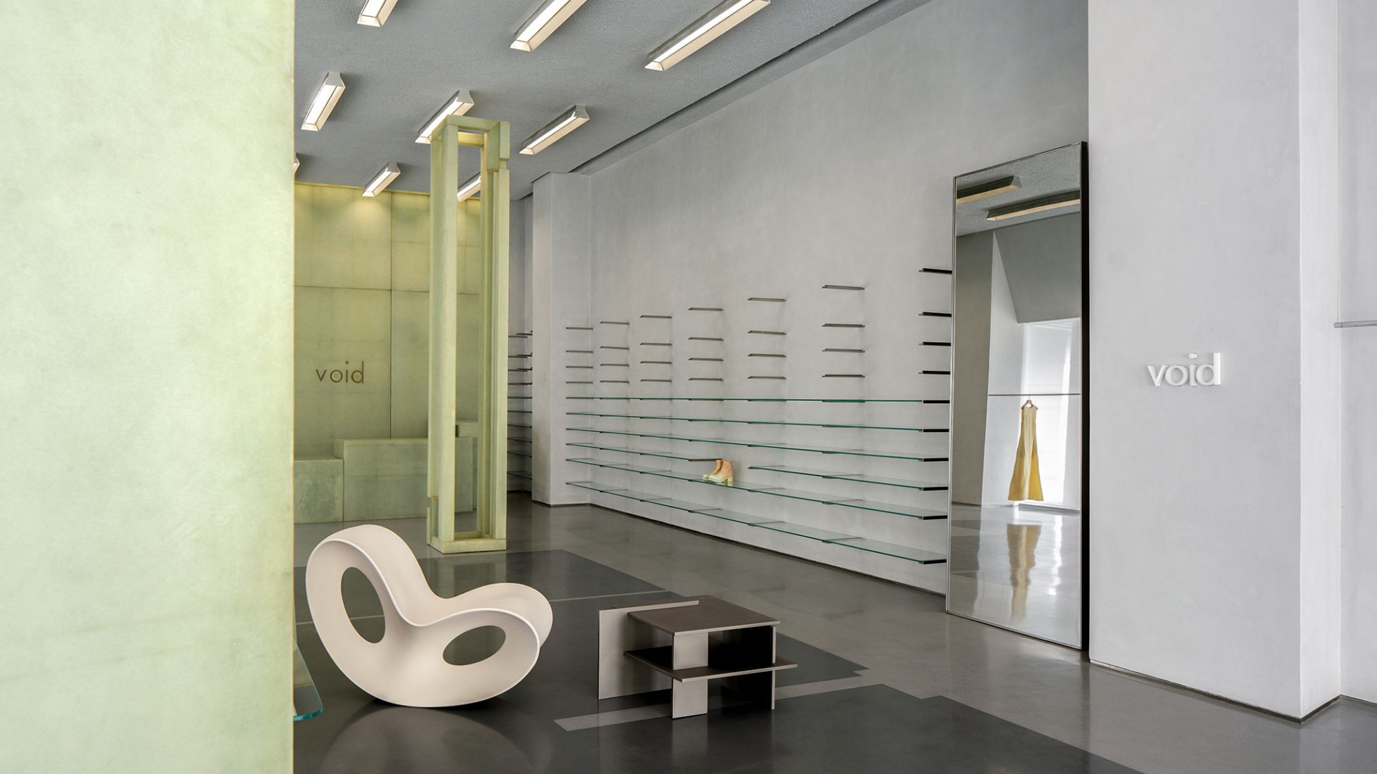 Totemic creation for a new Void concept store by say architects | The ...