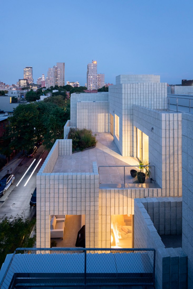 Shared vertical spaces and green areas. 450 Warren by SO- IL | The ...