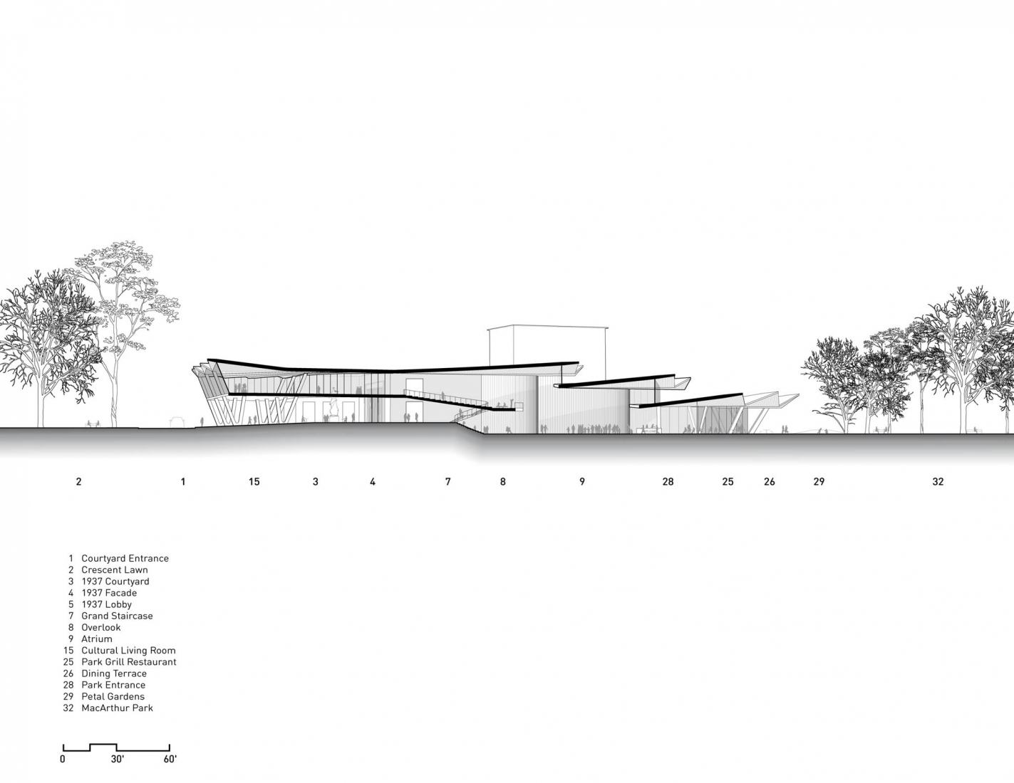 As stem-like blossoming outward. Arkansas Museum of Fine Arts by Studio ...