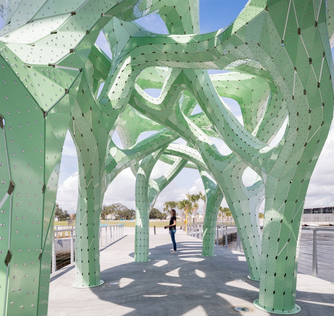 Form of Wander, an inverted mangrove on a pier by Marc Fornes ...