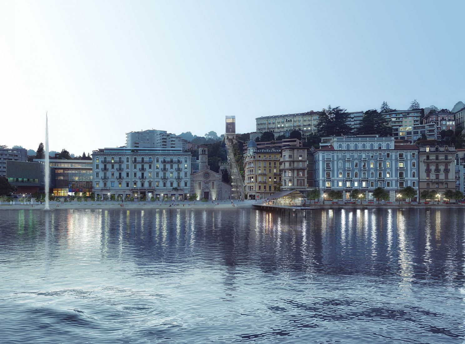Redevelopment of Belvedere garden, landing stage, stairway and Angioli ...