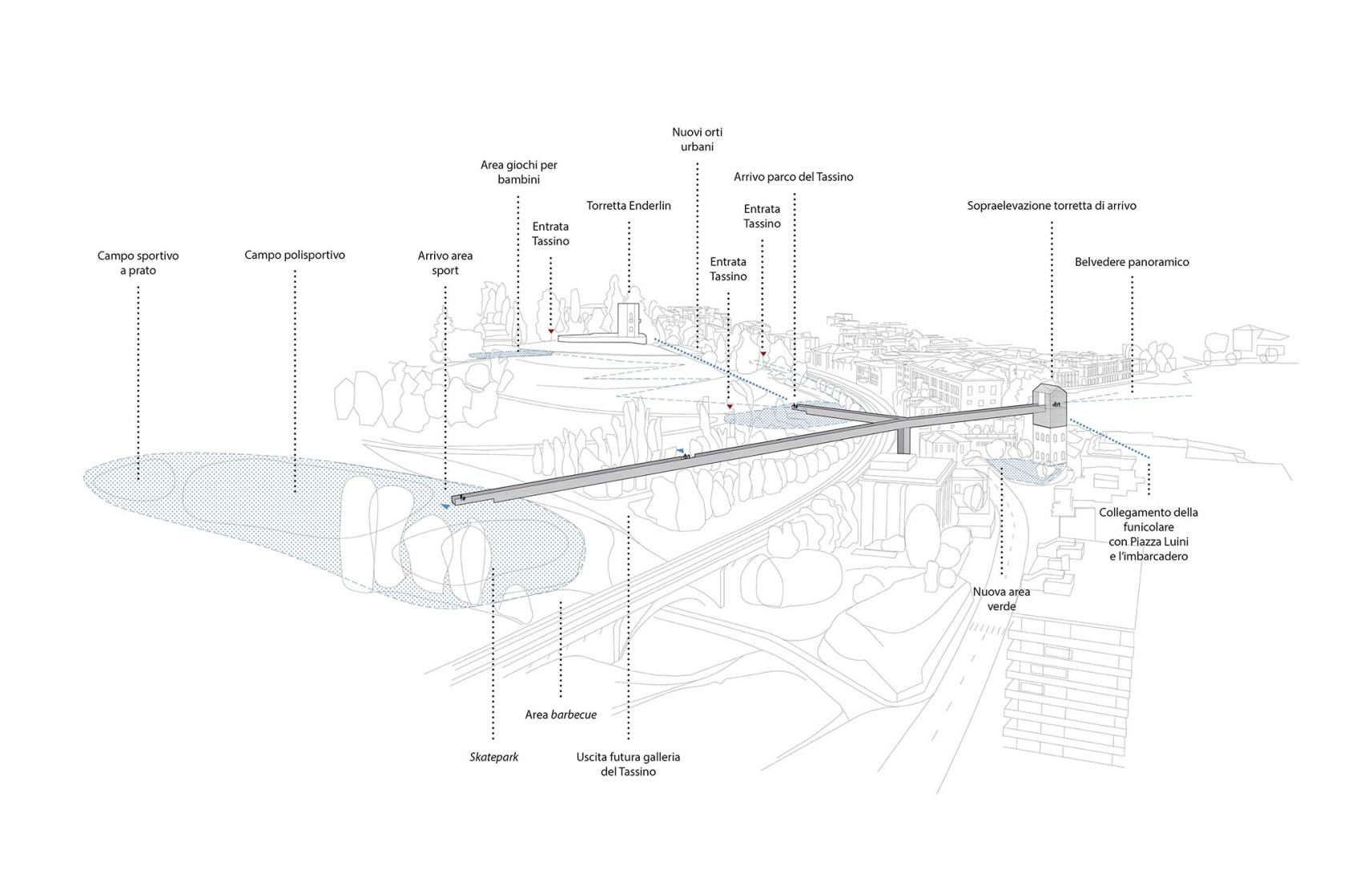 Redevelopment of Belvedere garden, landing stage, stairway and Angioli ...