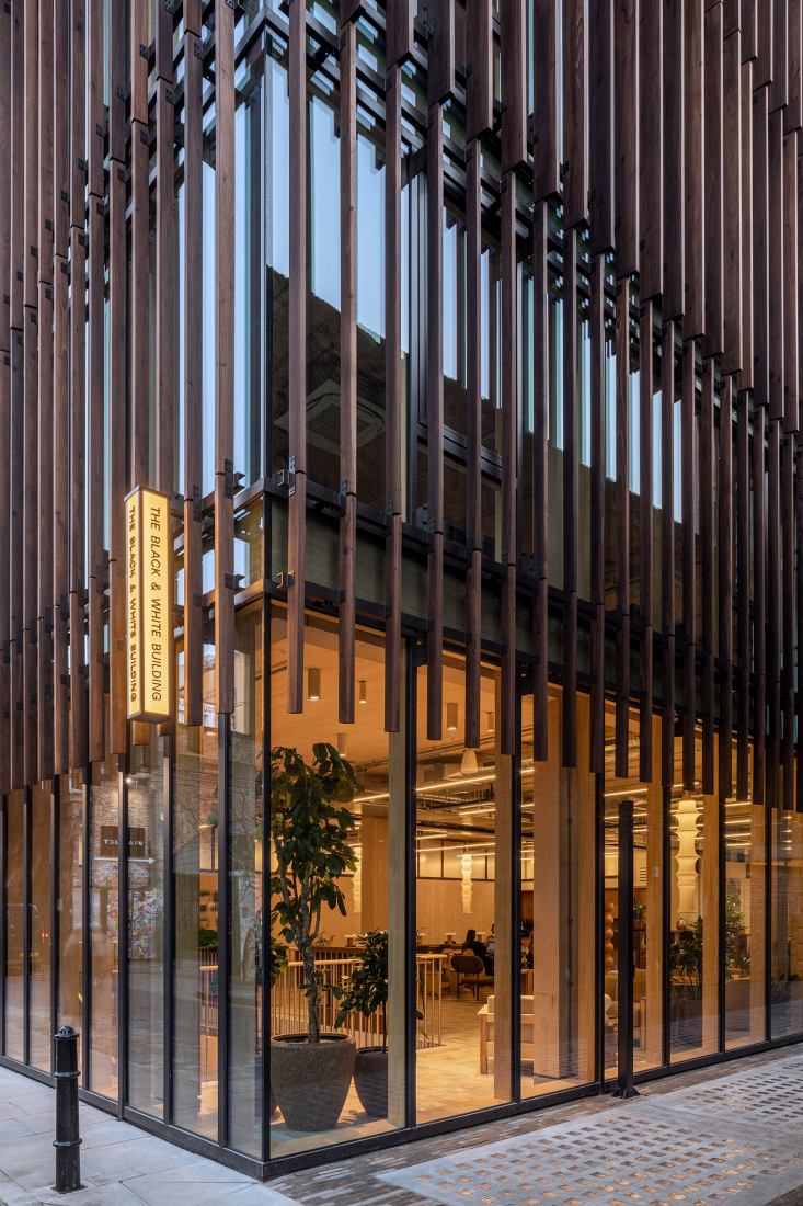 Explore wood's potential. The Black & White Building by Waugh ...
