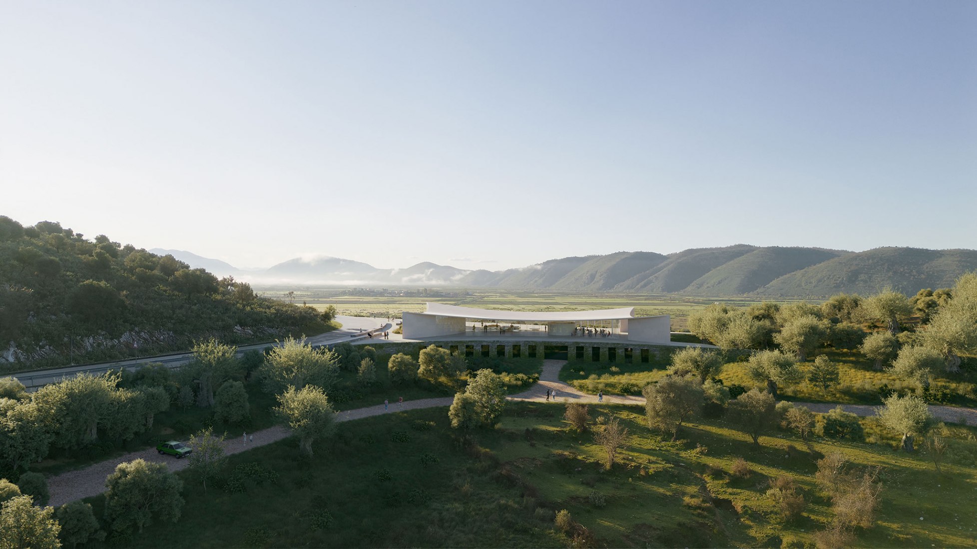 Kengo Kuma & Associates wins Butrint National Park Visitor Center ...
