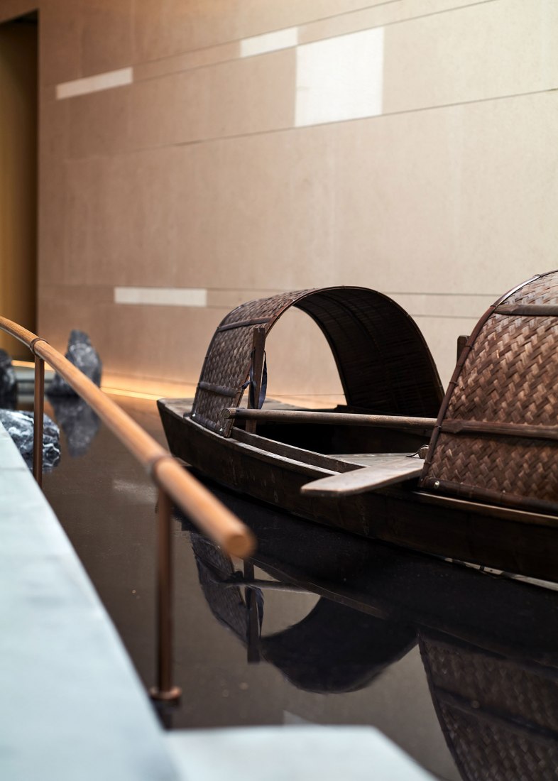 Homage to tradition through bamboo boats. Boatyard Hotel by GOA and WJ ...
