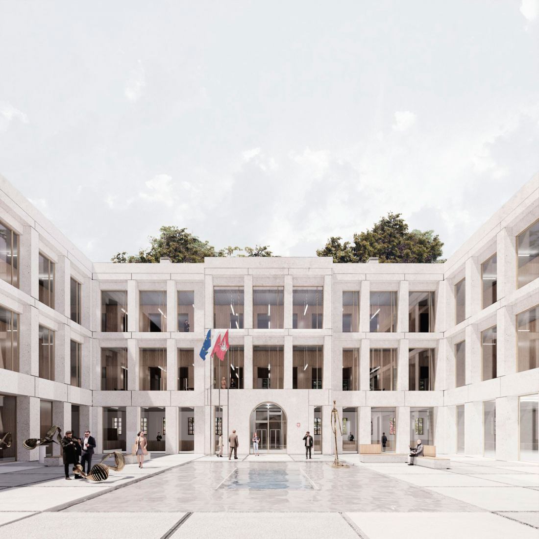 Reconstruction of an emblematic symbol. Saxon Palace by WXCA | The ...