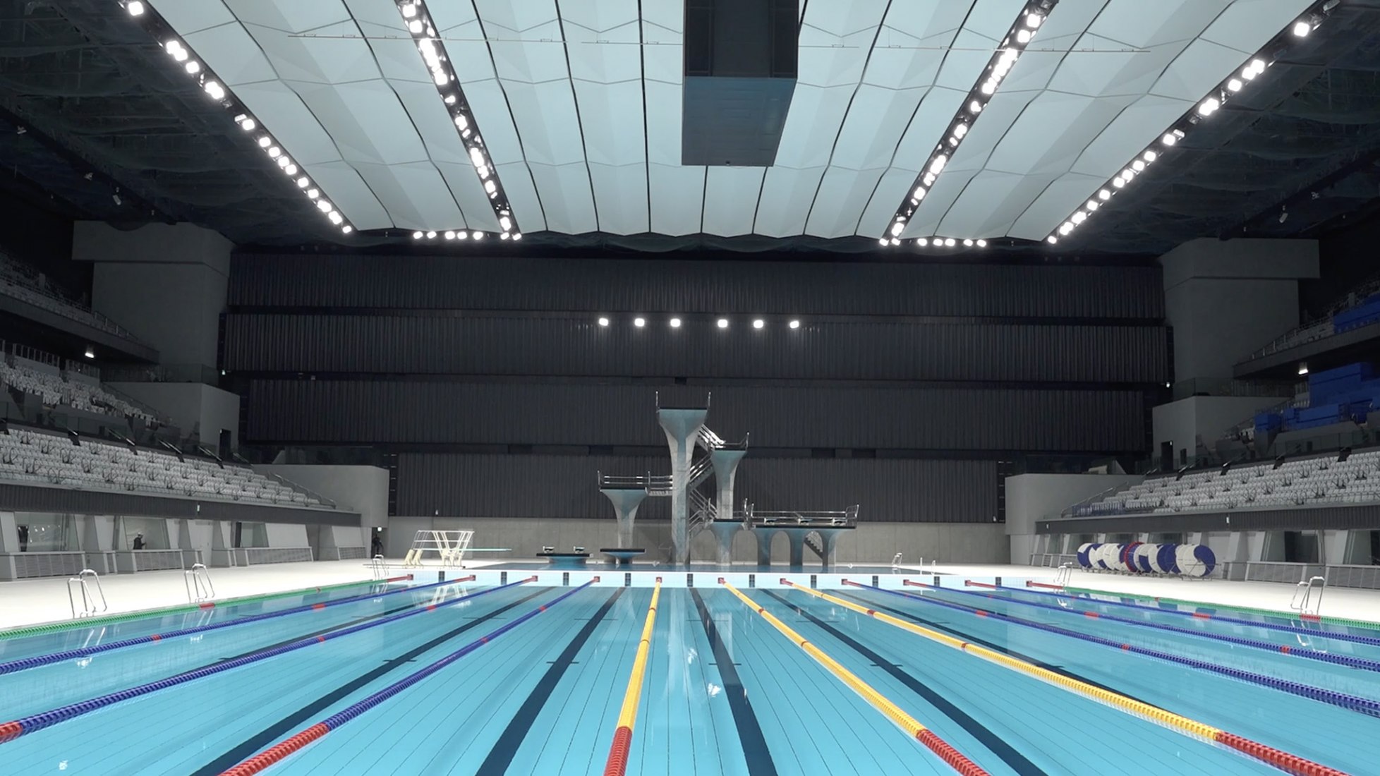 An impressive swimming center. Tokyo Aquatics Center by Yamashita ...