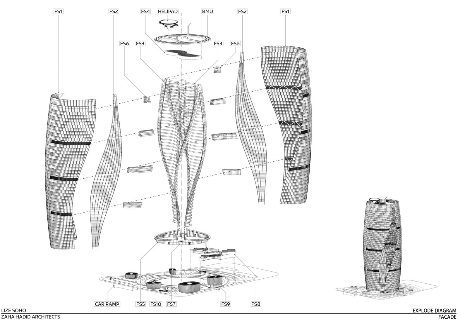 Zaha Hadid Architects presents Leeza SOHO skyscraper in Beijing | The ...