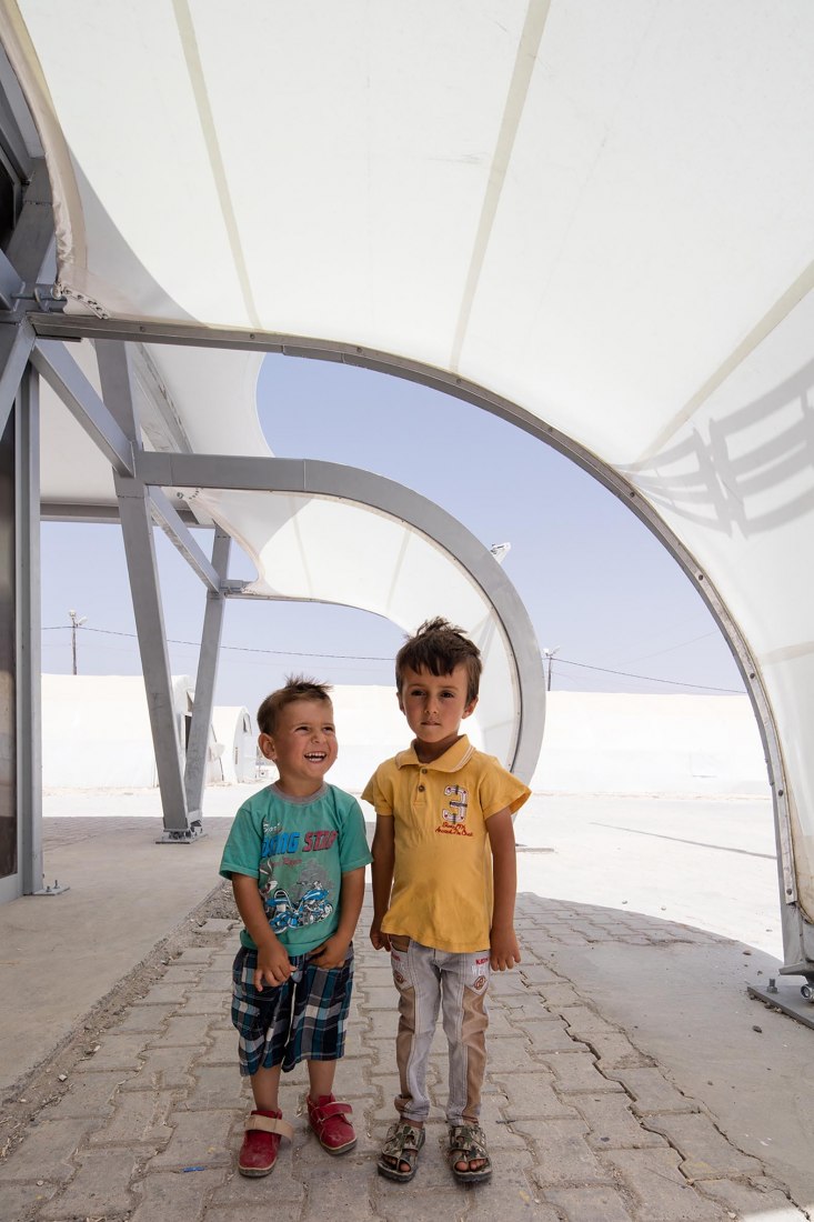 27 tents to support displaced communities. EAA Foundation Tents by Zaha ...