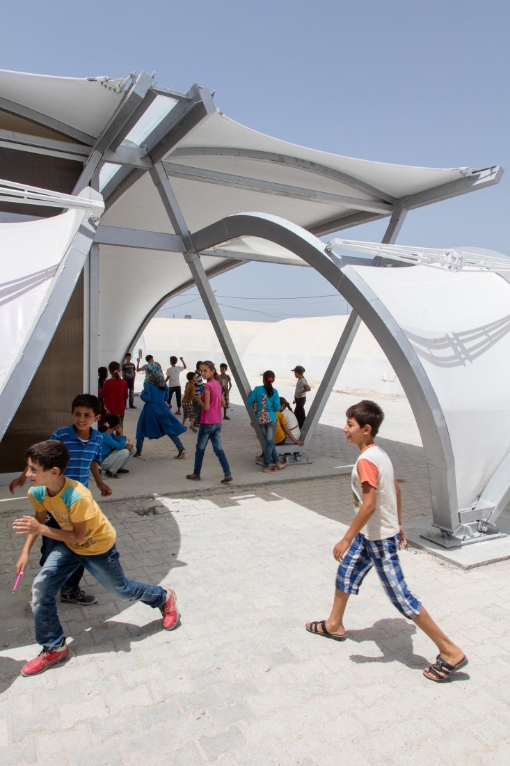 27 tents to support displaced communities. EAA Foundation Tents by Zaha ...