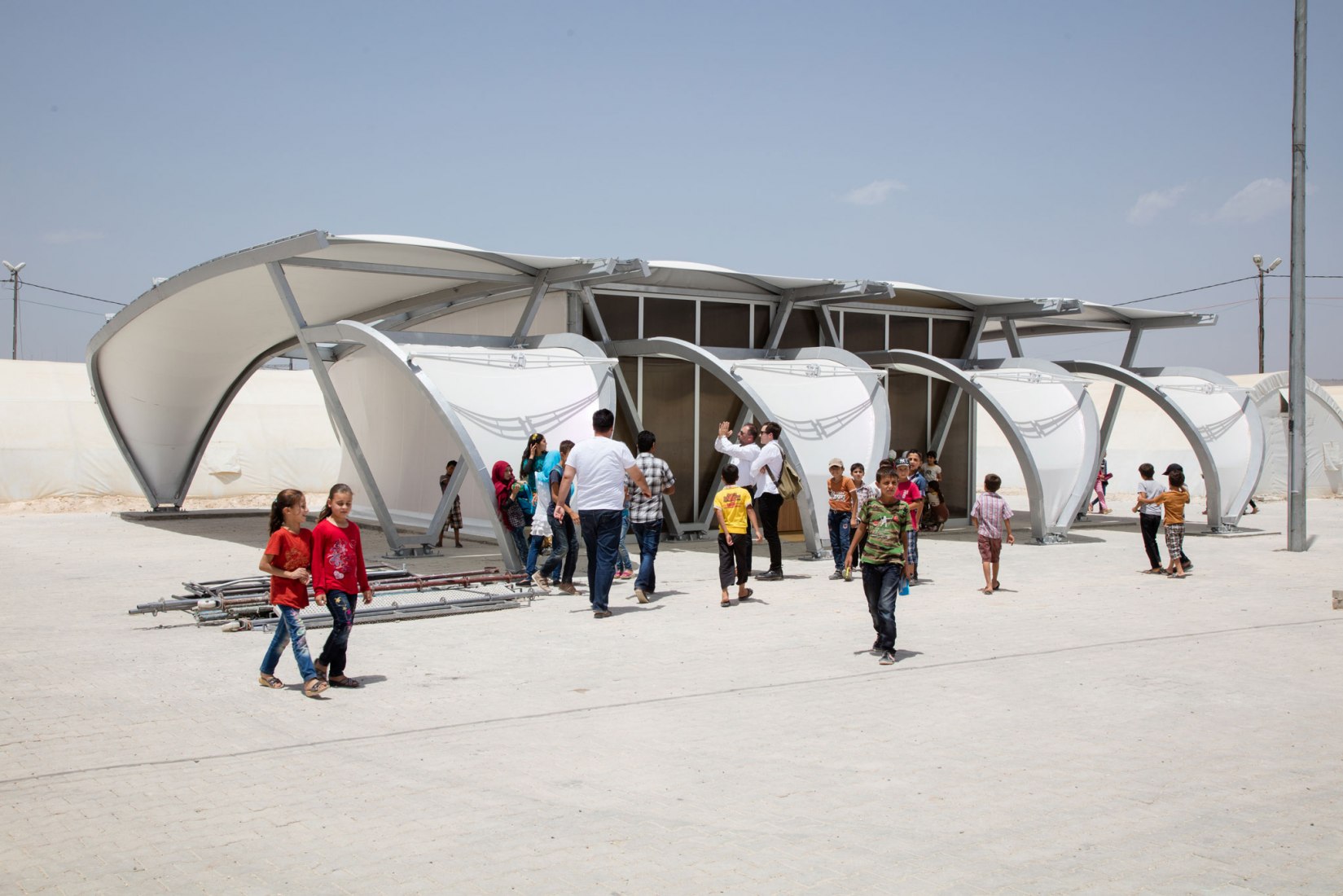 27 tents to support displaced communities. EAA Foundation Tents by Zaha ...