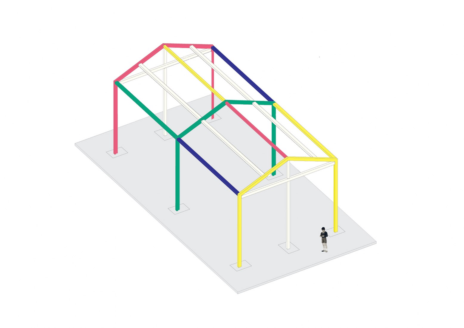 An inclusive pavilion. Multicolor pavilion by Martín Peláez arquitectos ...