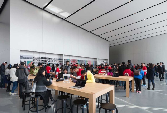 Biggest Apple store in Asia by Foster + Partners | The Strength of ...