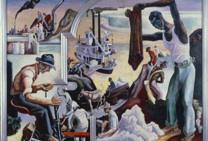 The mural "America Today" by Thomas Hart Benton at The MET | The ...
