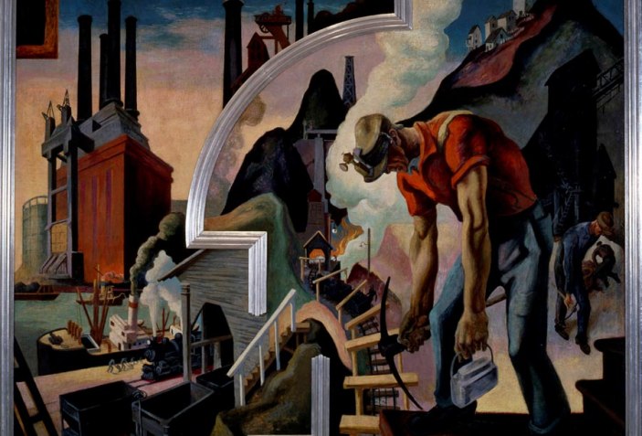 The mural "America Today" by Thomas Hart Benton at The MET | The ...