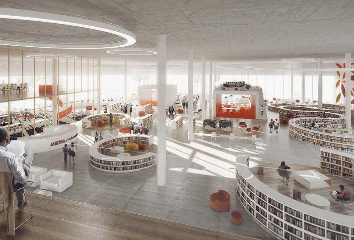 Ningbo New Central Library by schmidt hammer lassen | The Strength of ...