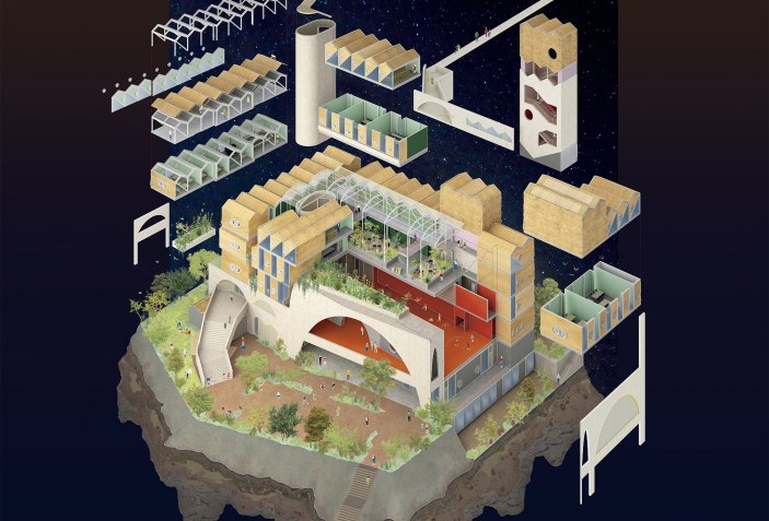 An indoor ecosystem of collective exploration. Reggio School by Andrés ...