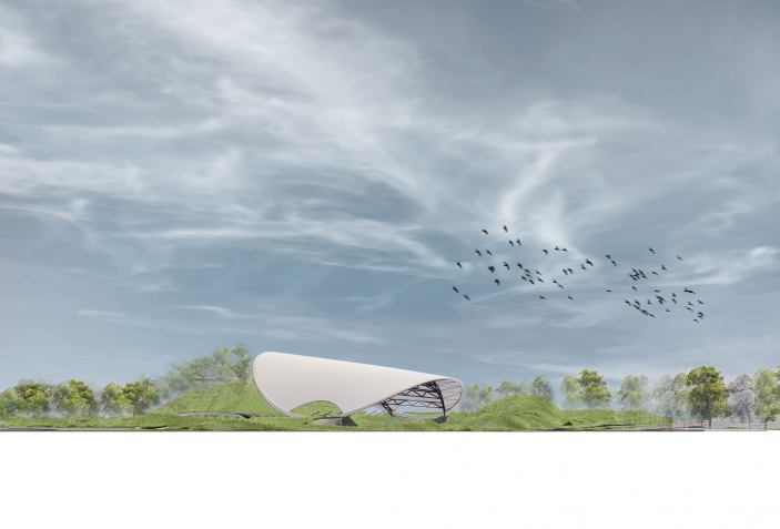 Two intersecting ovals. Field Hockey Stadium by Archi-Tectonics | The ...