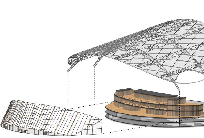 Two intersecting ovals. Field Hockey Stadium by Archi-Tectonics | The ...