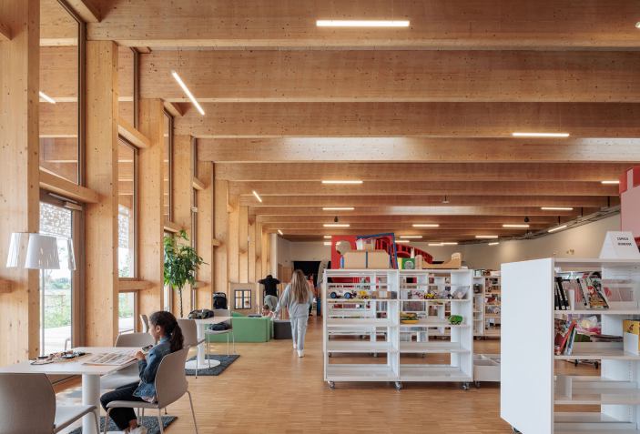 Integrating into the landscape. Game and Media Library L’échappée by ...
