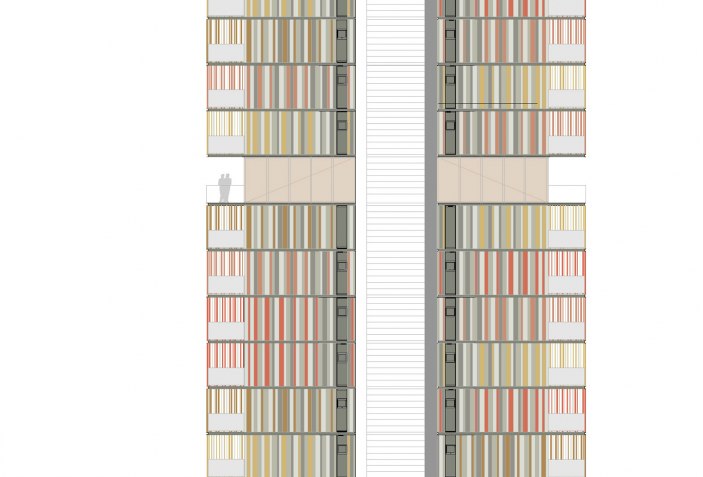 El color en la Torre Forma Itaim por b720 Fermín Vázquez Arquitectos ...