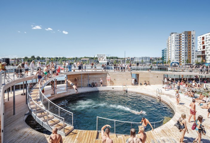 The sea as a public space. Aarhus Harbor Bath by BIG | The Strength of ...