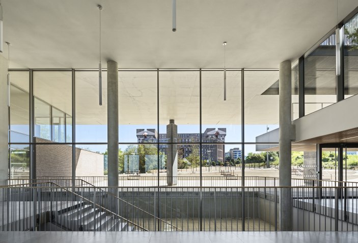 The International High School of Paris viewpoint towards the city by ...