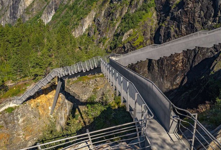 Opening. Vøringsfossen Waterfall Step Bridge by Carl-Viggo Hølmebakk ...