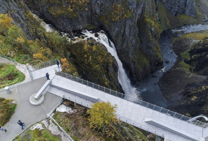 Opening. Vøringsfossen Waterfall Step Bridge by Carl-Viggo Hølmebakk ...