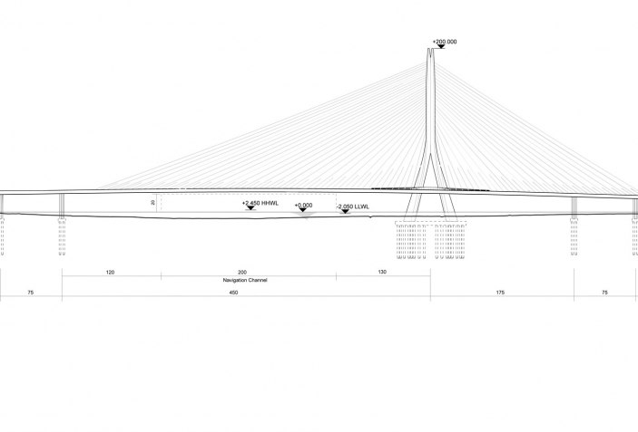 Zaha Hadid-designed Danjiang Bridge, world's longest asymmetric cable ...