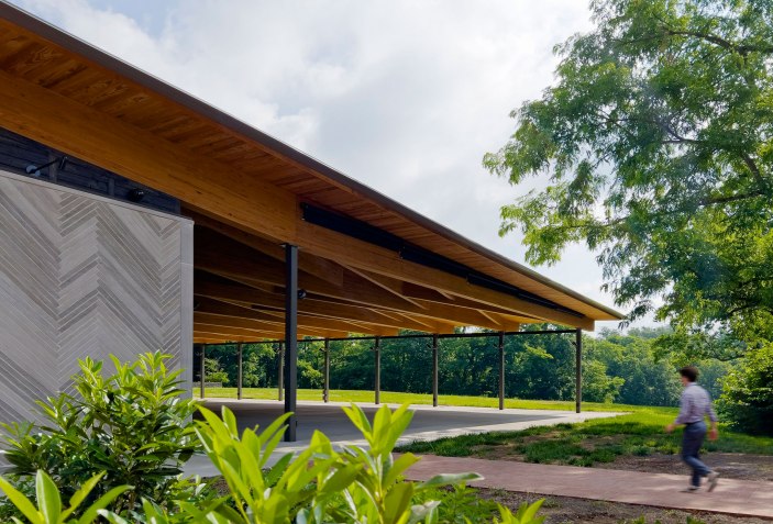 Great timber roof. Locust Grove Event Pavilion by de Leon & Primmer ...