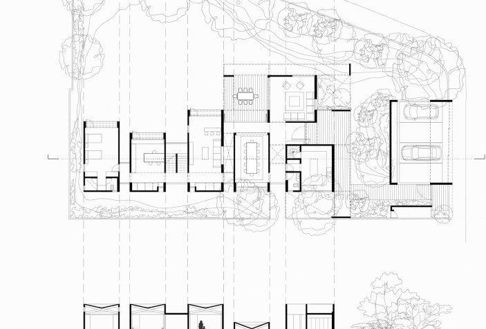 Spatial unities and the open space. CMR house by Estudio MMX | The ...