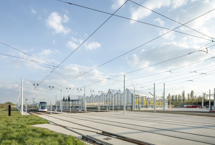 T9 tramway maintenance and storage center by Ferrier Marchetti Studio ...