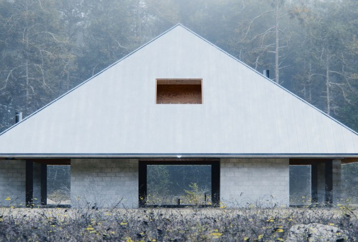 An interesting proposal about Nine Square Grid. House of Woodland by ...