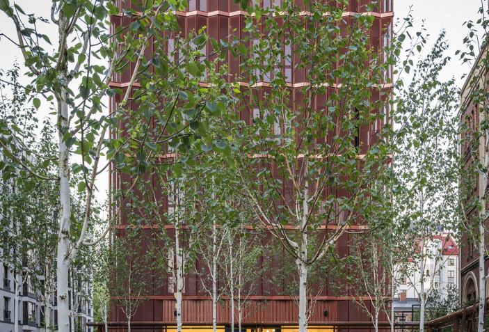 Centrality and dialogue through color and shape. Apartamenty przy ...
