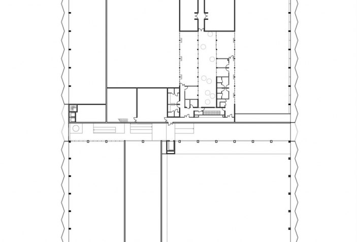 A renovated space for abstract art. Sport Center Paris by Leclercq ...