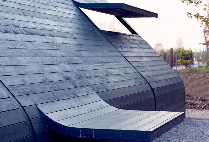 Experiment on space prototype. Wood Pavilion #1 by LIN Architecture ...
