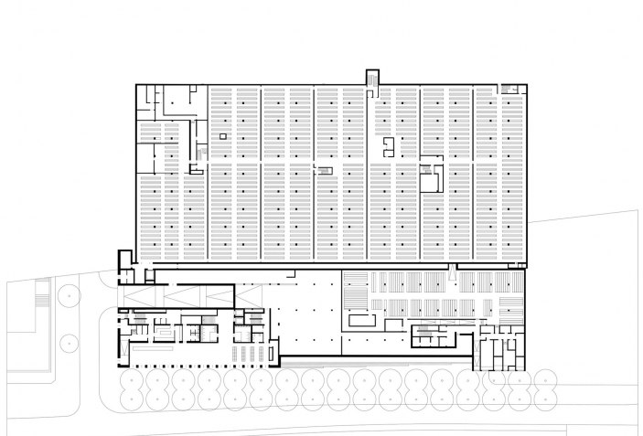 A new look to in-situ concrete. Württemberg State Library Annex by LRO ...