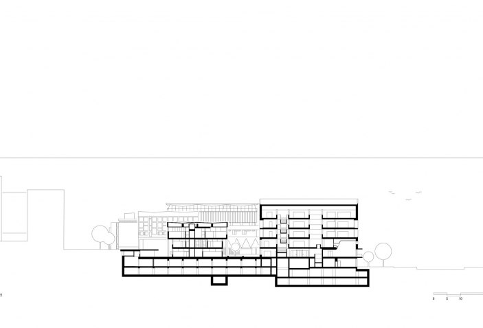 A new look to in-situ concrete. Württemberg State Library Annex by LRO ...