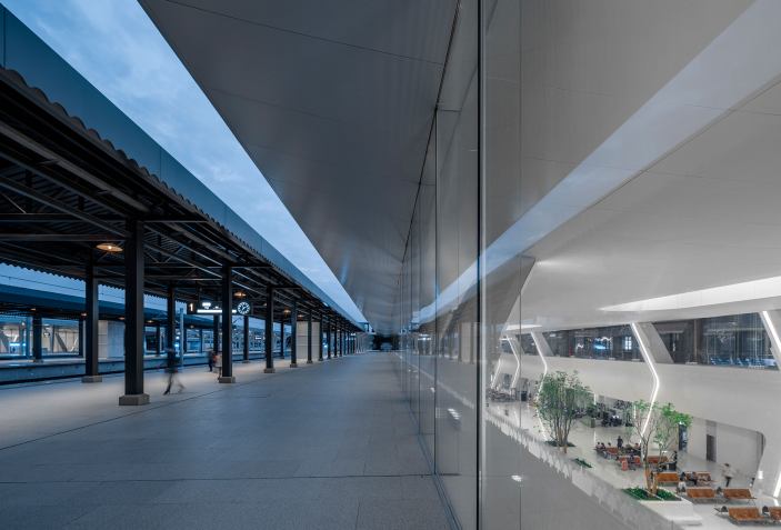 Train Station in the Forest. Jiaxing Train Station by MAD Architects ...