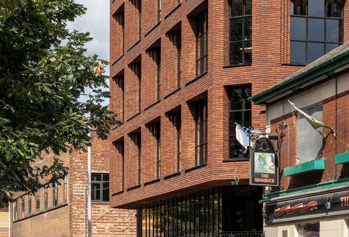 Commerce and homes in the same building. One Silk Street by Mecanoo ...