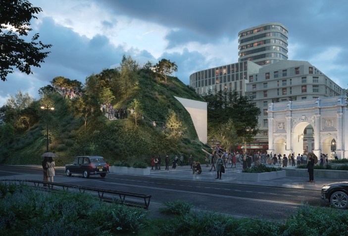 Una nueva perspectiva sobre Londres. Colina del Marble Arch por MVRDV ...