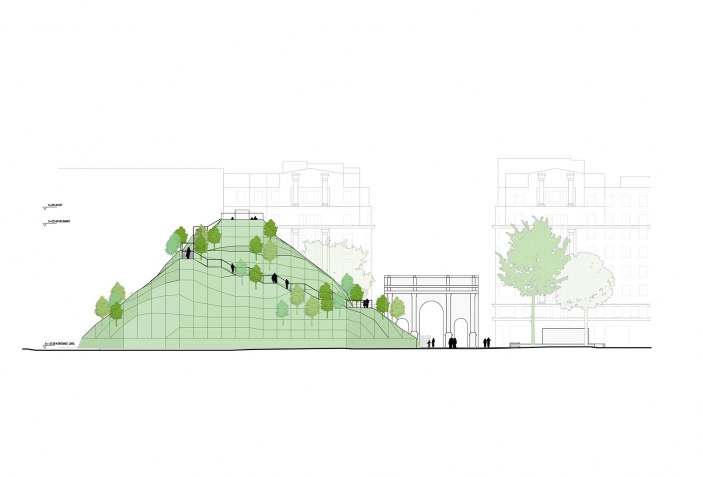 Una nueva perspectiva sobre Londres. Colina del Marble Arch por MVRDV ...
