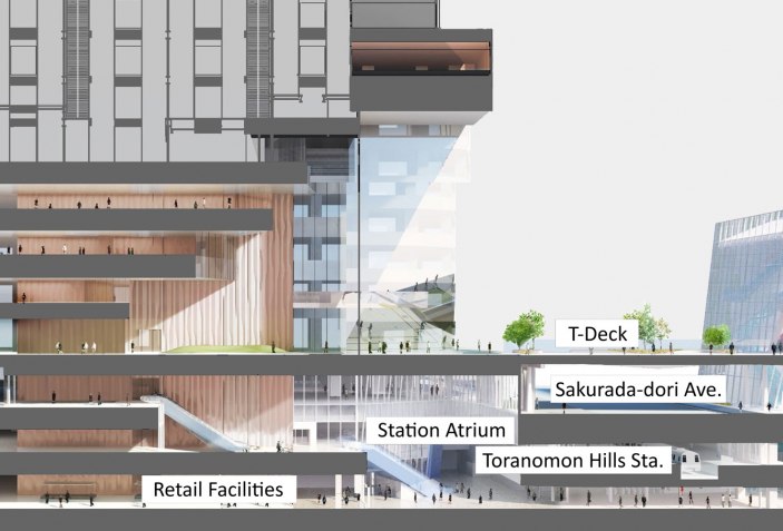 A new global hub in Tokyo will open in the Fall. Toranomon Hills ...