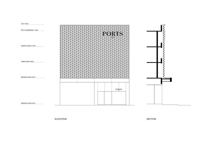 New façade for Ports 1961 Hong Kong by UUfie | The Strength of ...
