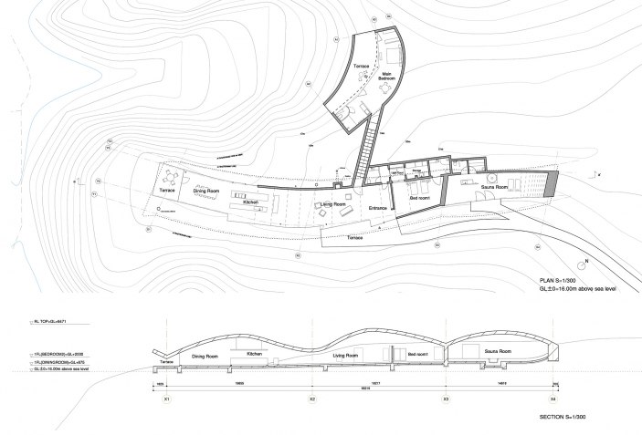 A wave on the cliff. Los Vilos house by Ryue Nishizawa | The Strength ...