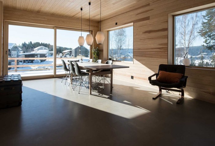 A house that can be adapted to changing needs. Red concrete house by ...