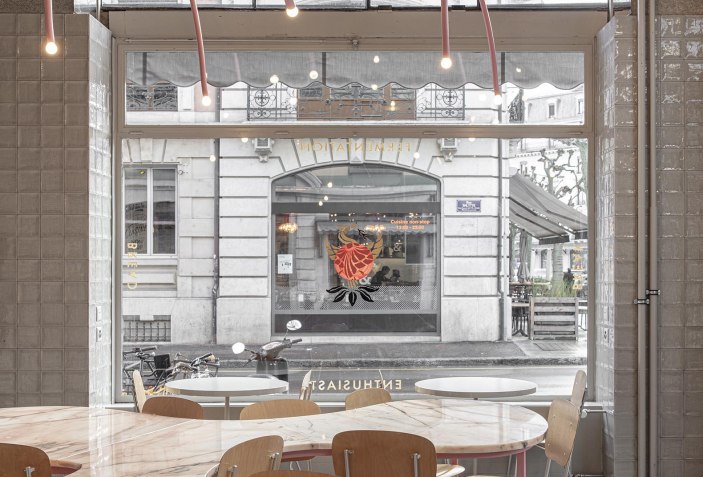 The table as an element of proximity. SAWERDŌ (Bakery & Coffee) by ...