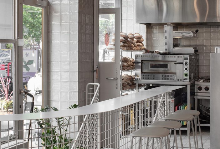 The table as an element of proximity. SAWERDŌ (Bakery & Coffee) by ...
