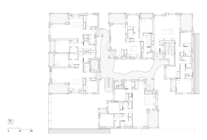Shared vertical spaces and green areas. 450 Warren by SO- IL | The ...